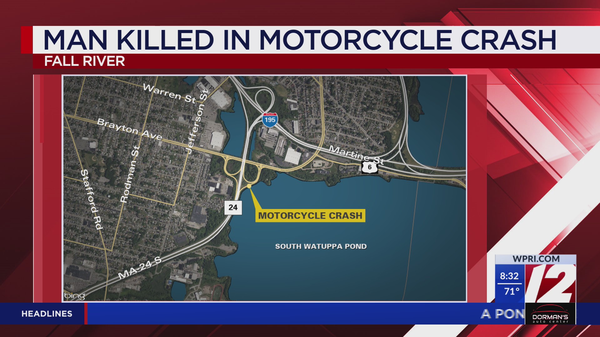 Motorcyclist killed in Fall River crash