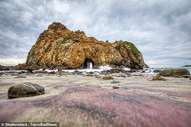 The rare phenomenon that makes some beaches have purple sand