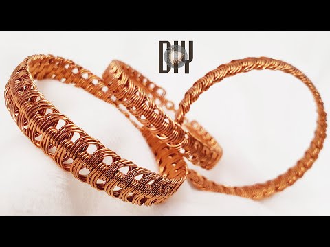 Cuff bracelet | weaving basic techniques | thick bangle | no stone ...