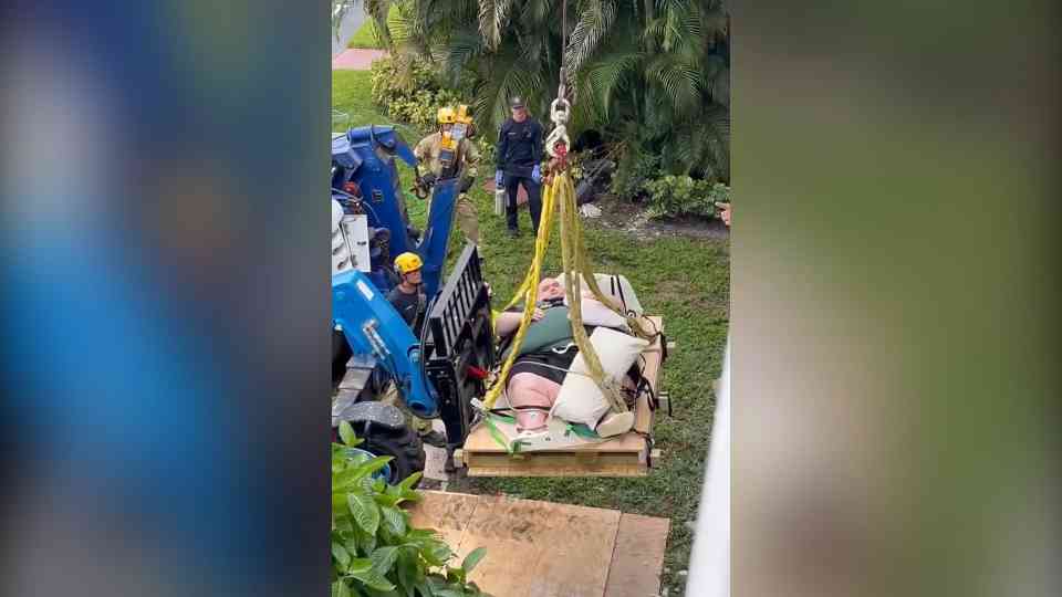 Viral Video Shows Man Lifted From Apartment by Crane After Medical ...
