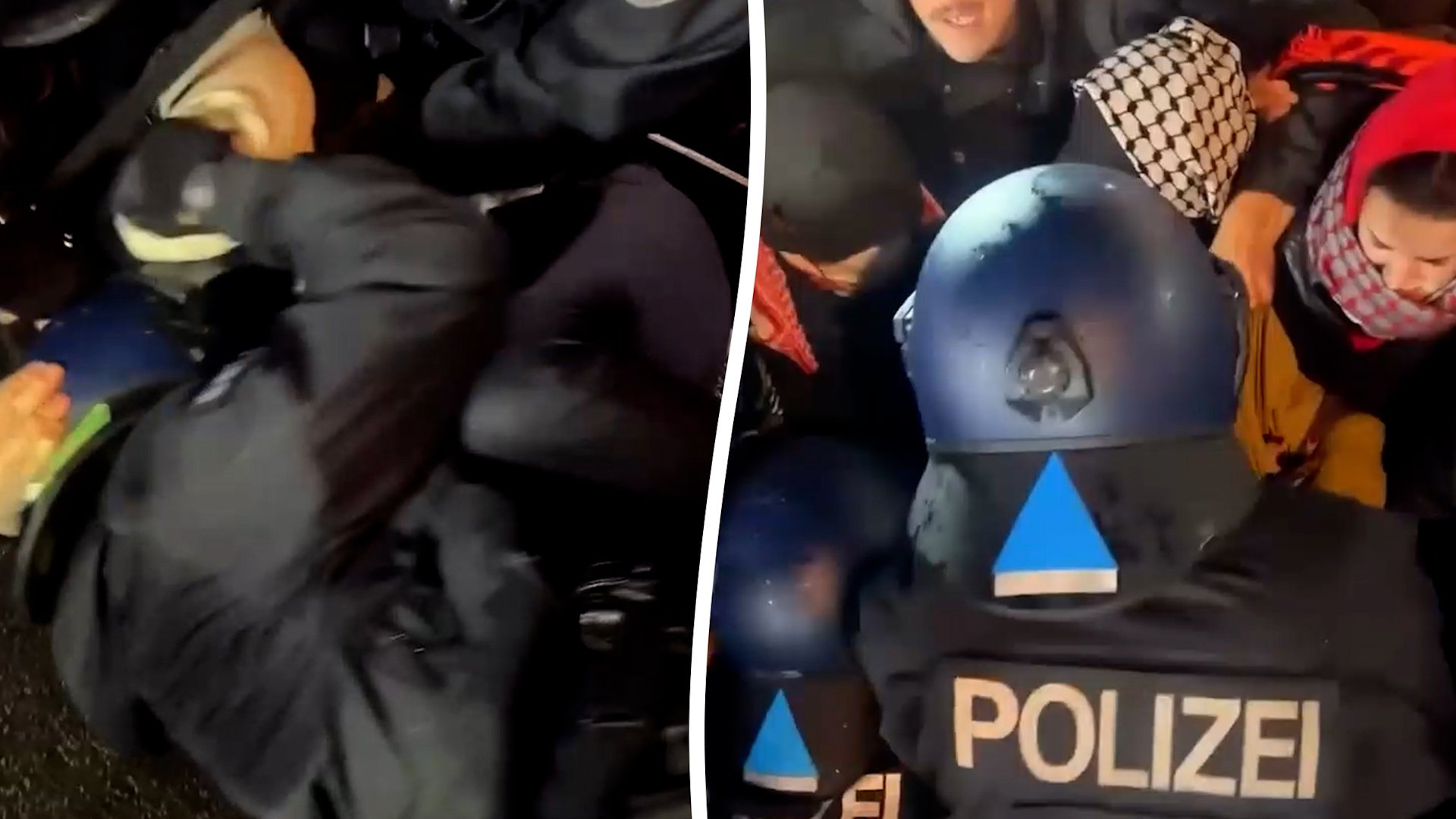 Shocking videos show Berlin police repeatedly punch pro-Palestine ...