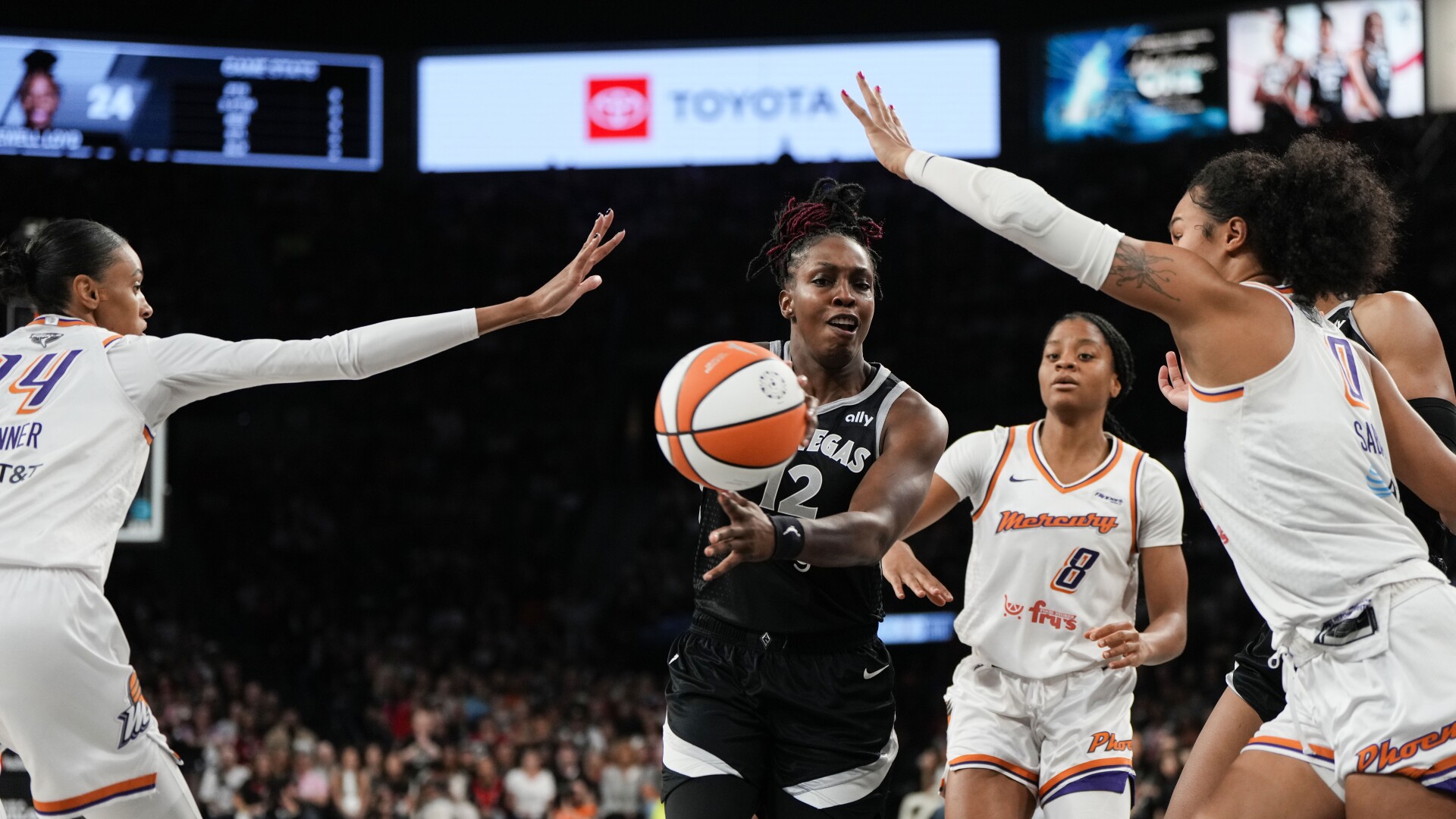 Mercury down 2-0 to Aces in WNBA Finals, but expanded best-of-seven ...