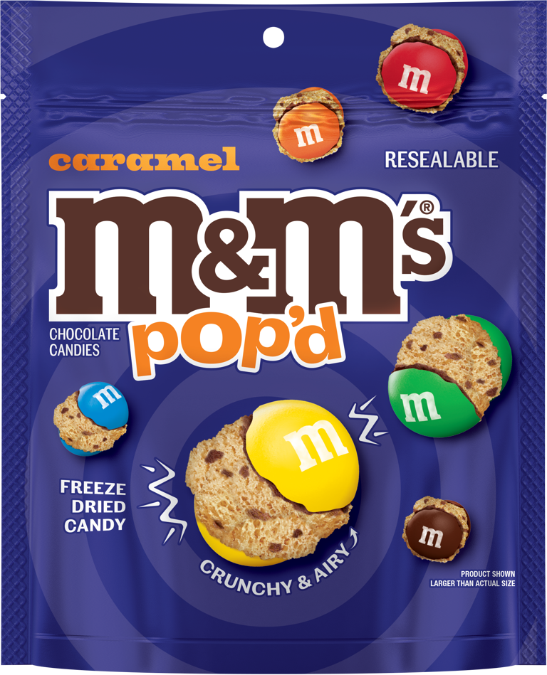 M&M's new Pop'd Caramel chocolate candies boast special popping power
