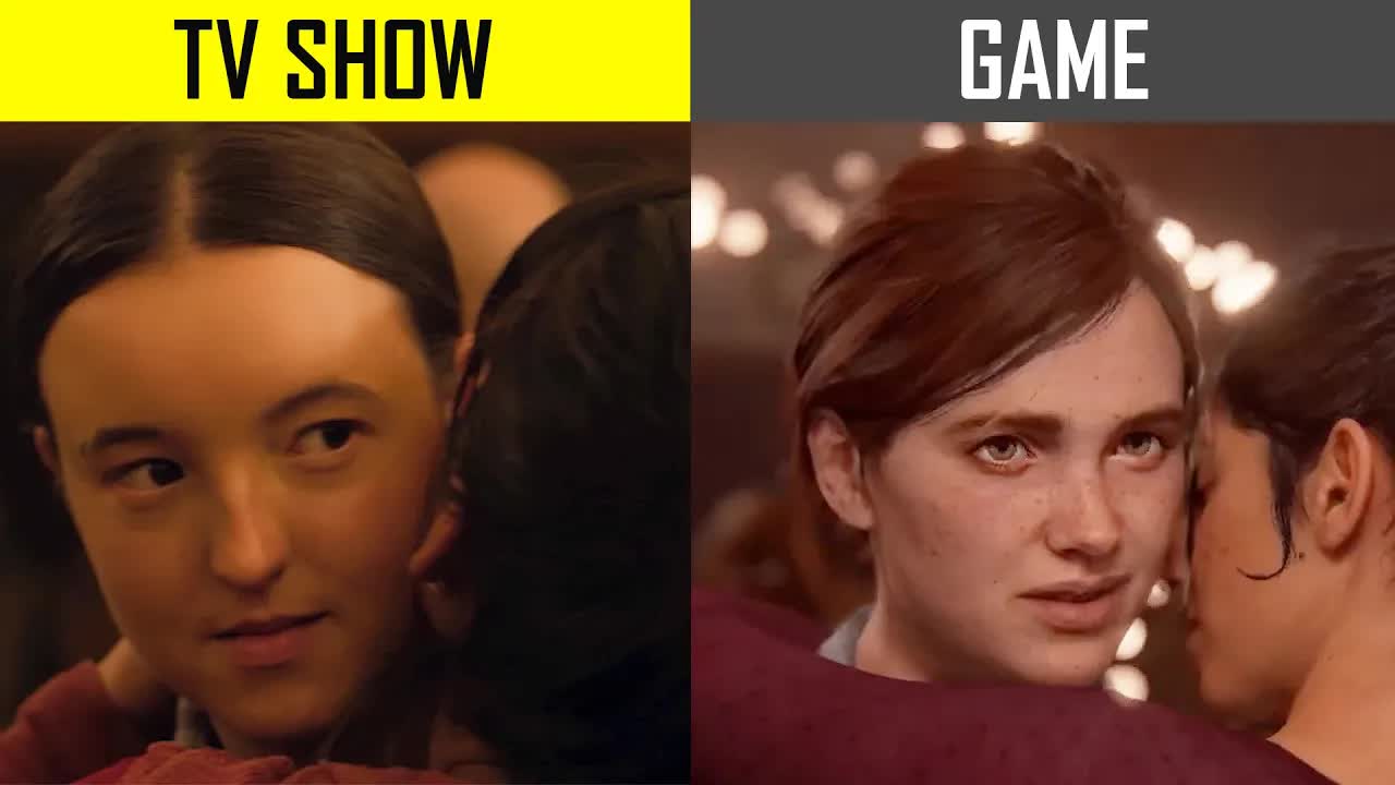 The Last of Us season 2 episode 1 side by side scene comparison