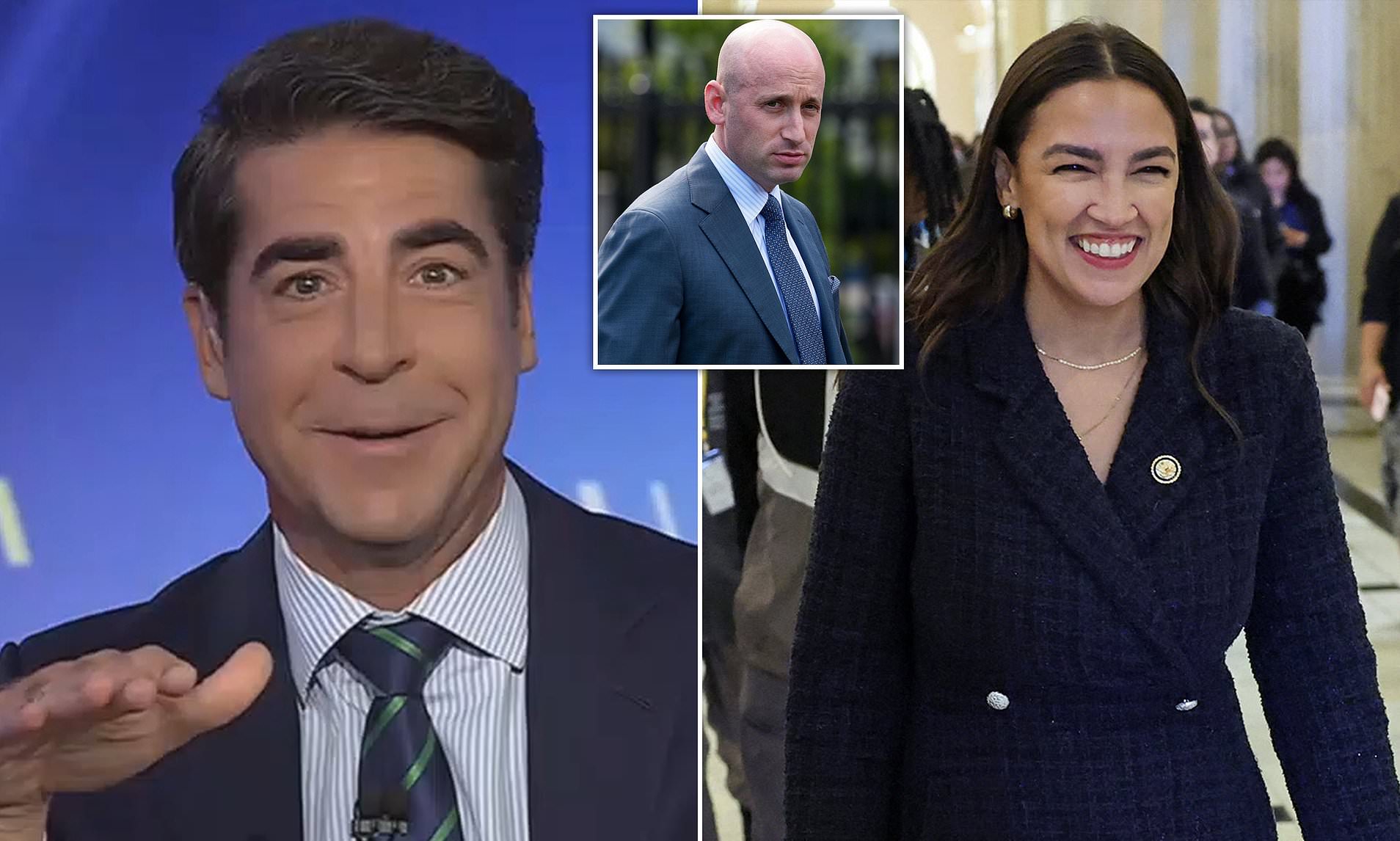 Fox News host Jesse Watters claims AOC wants to 'sleep' with Stephen Miller