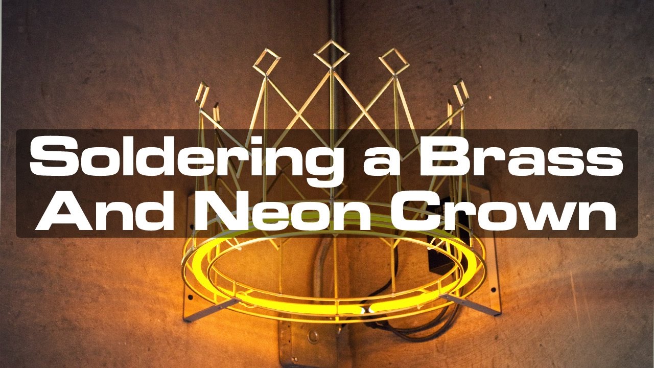How I created a stunning brass and neon crown from scratch