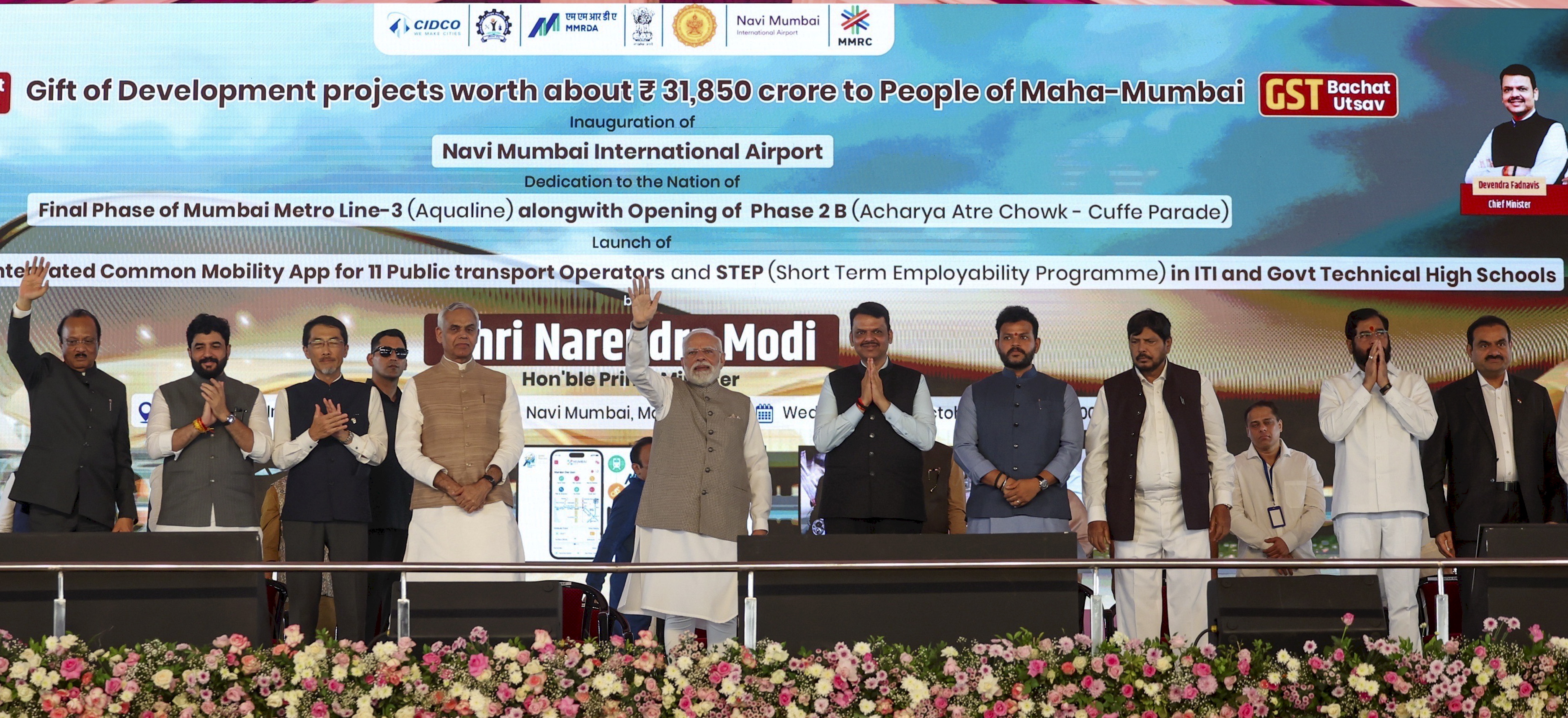 Navi Mumbai lands on aviation map as new airport takes off; PM calls it ...