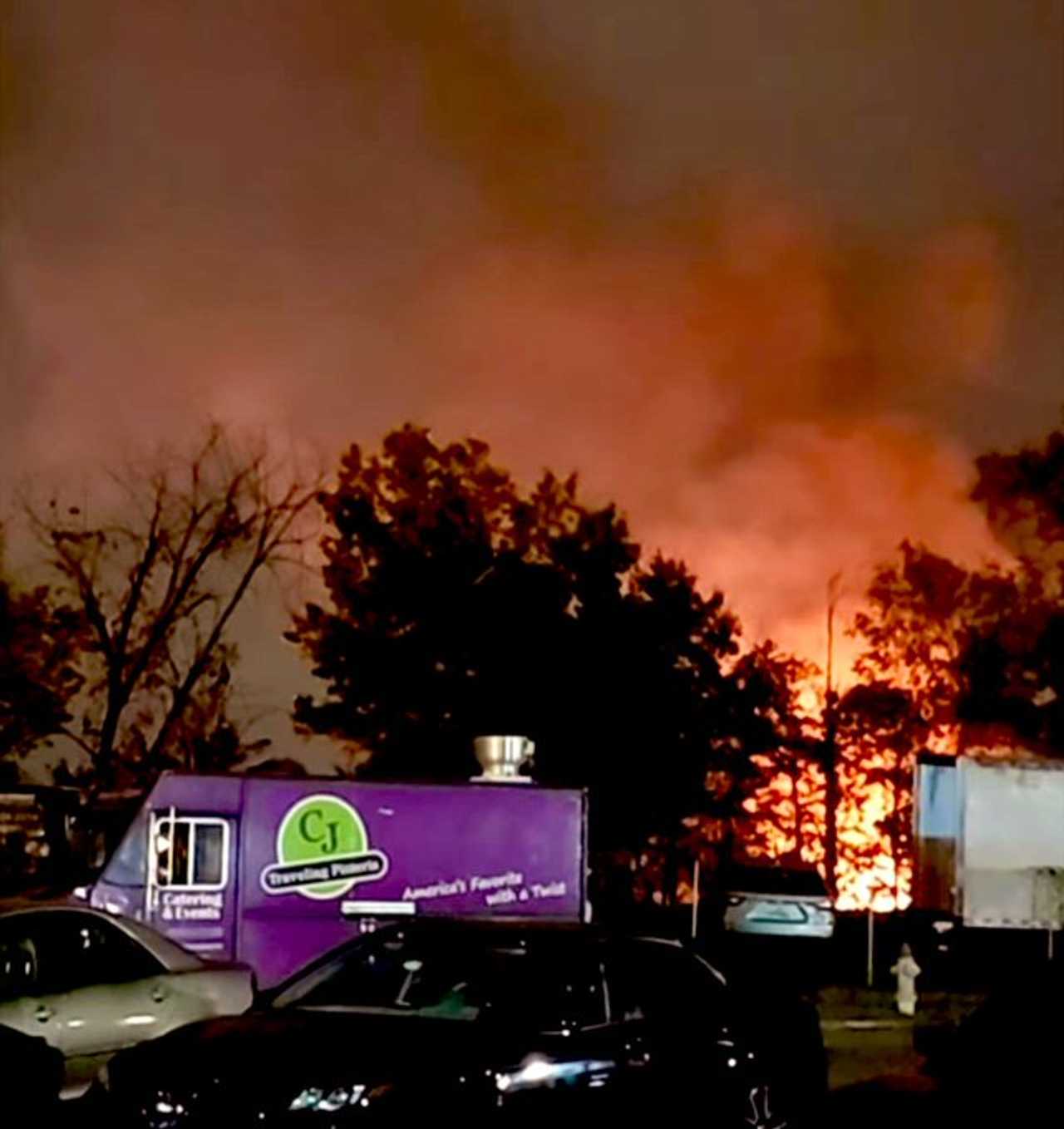Massive Maryland Fire Erupts As Propane Tanks Explode, Rocking Neighborhood