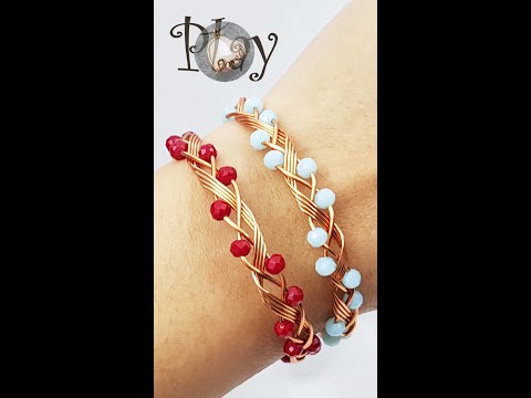 Play with wire | Braided bracelets | Wavy | Wire Jewelry 642 ...