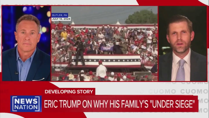 Eric Trump Lashes Out at Chris Cuomo for Asking About His Dad’s Hypocrisy