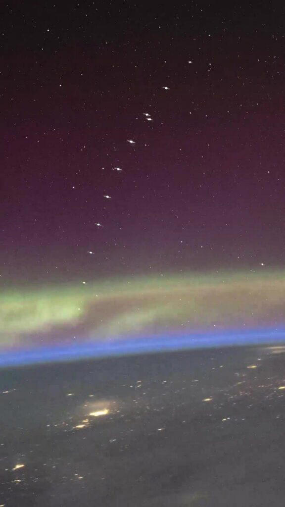 Scenes show ‘train’ of Elon Musk’s satellites in orbit