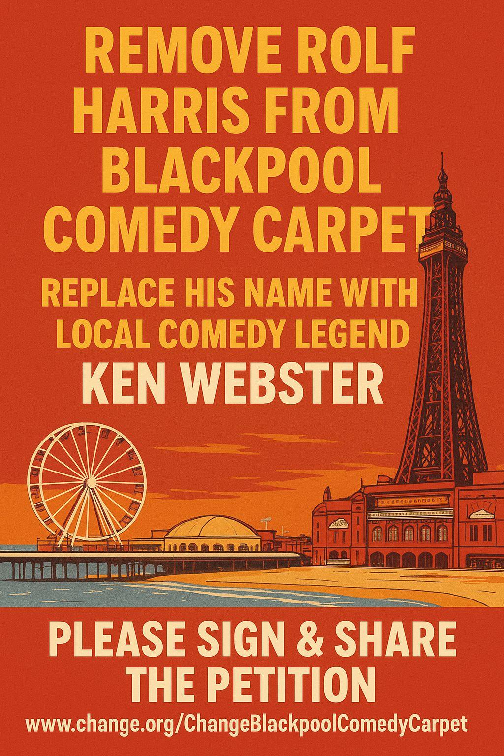 Call to replace disgraced entertainer Rolf Harris’s name on Blackpool’s ...