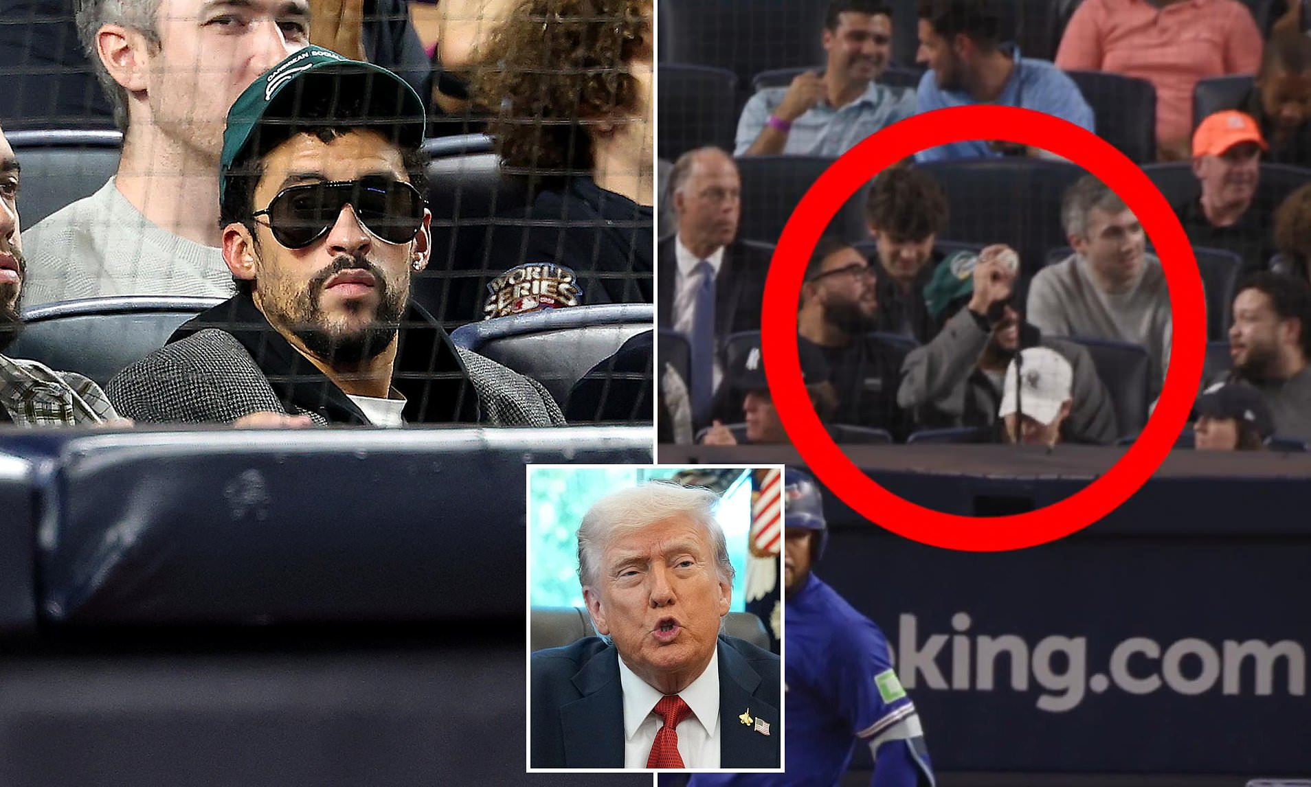 Wild moment Super Bowl halftime singer Bad Bunny catches a ball in the ...