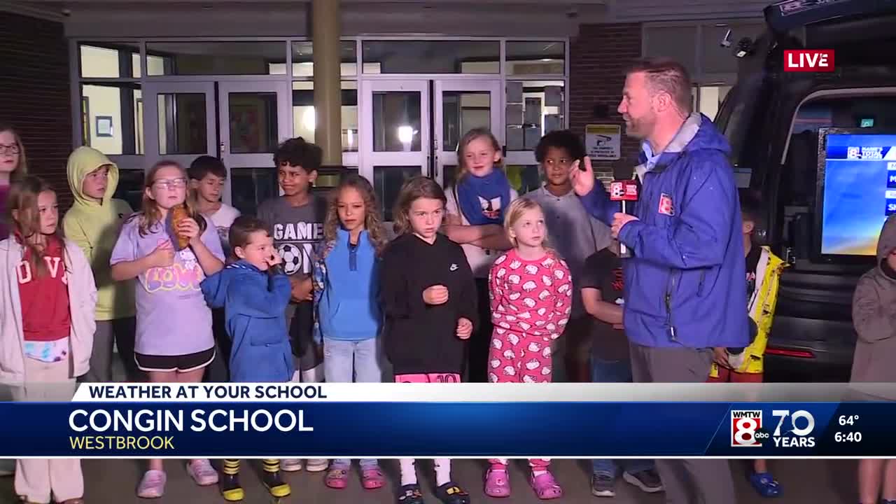Weather At Your School Live at Congin School 6:40 am