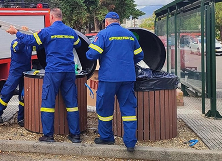 Γυναικα εγκλωβιστηκε σε καδο σκουπιδιων σε βαθος τριων μετρων