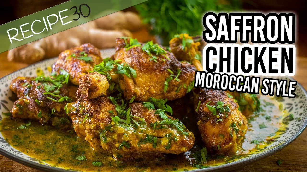 Spicy Saffron Chicken Moroccan Style