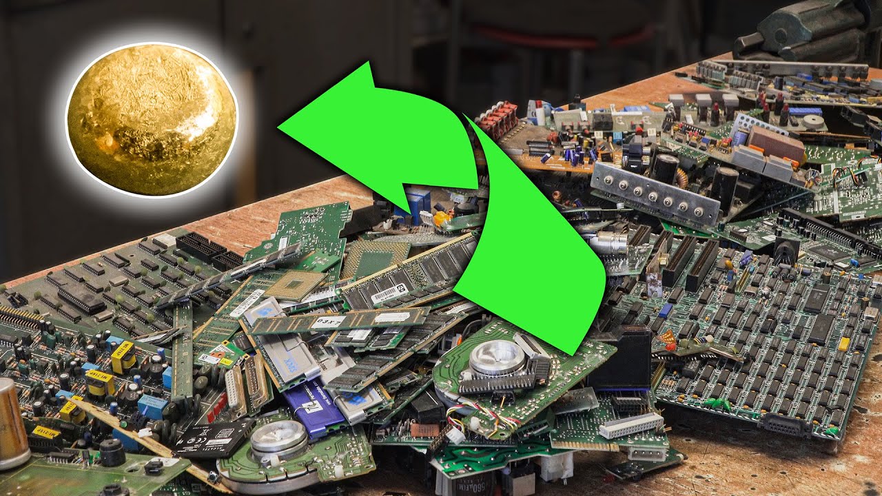 E-waste gold recovery – how I recycle broken electronics for profit