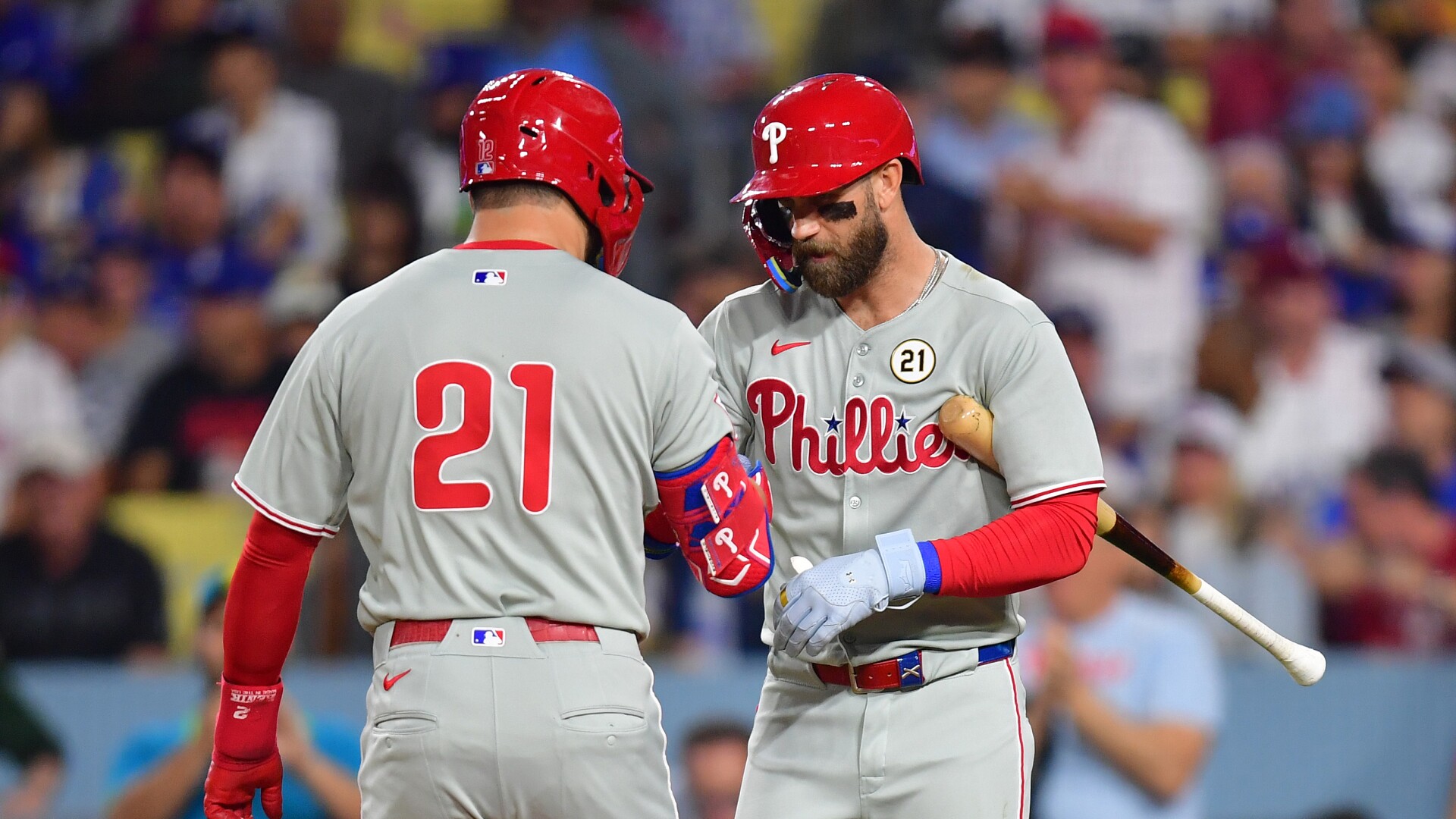 Phillies’ Bryce Harper and Kyle Schwarber in postseason slump as team ...