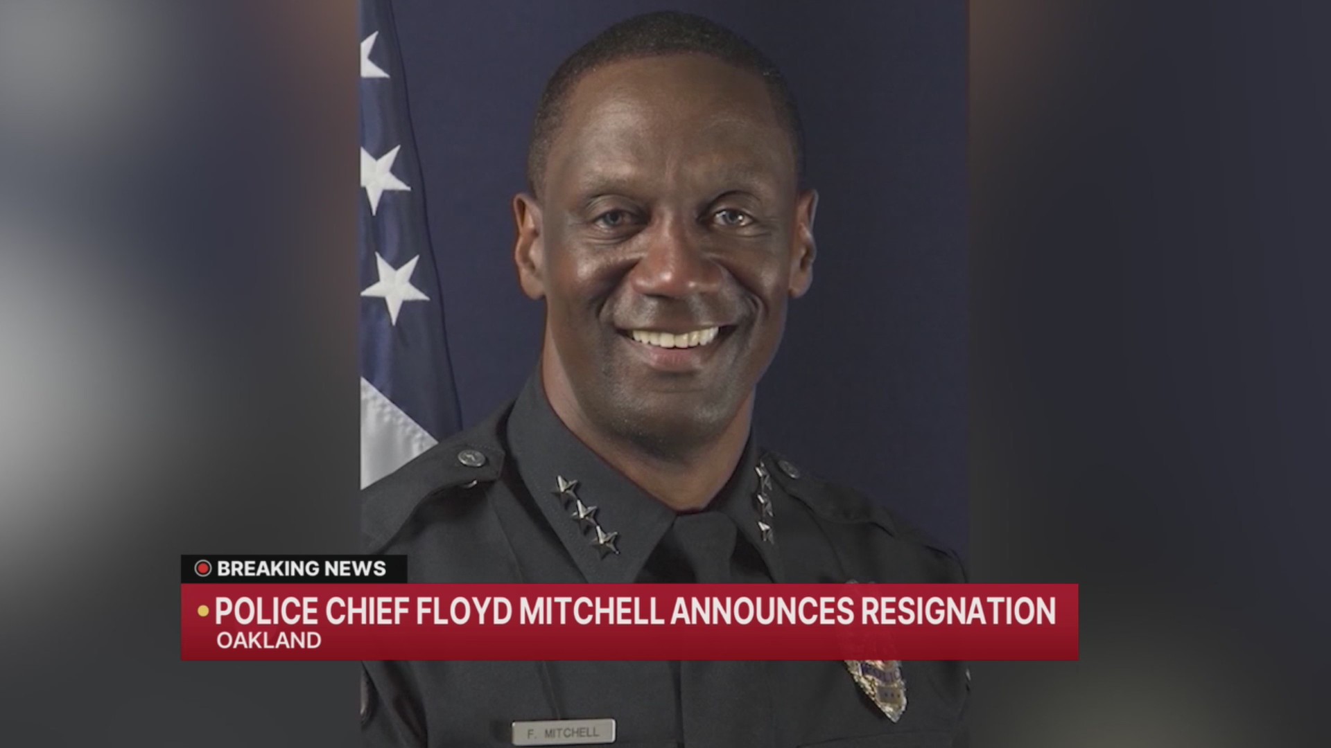 Oakland Police Chief Floyd Mitchell announces resignation