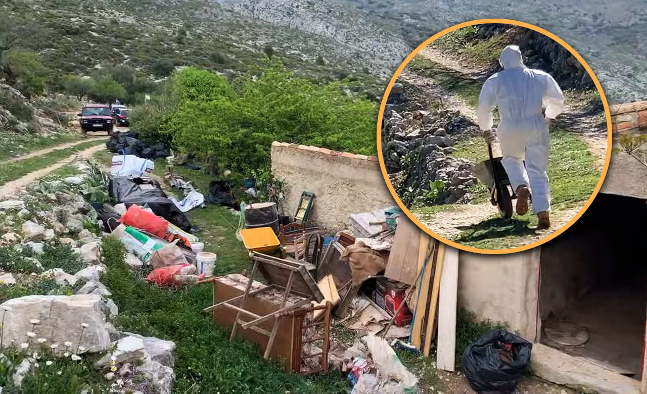 The toughest clean-up yet: 1.5m of donkey manure