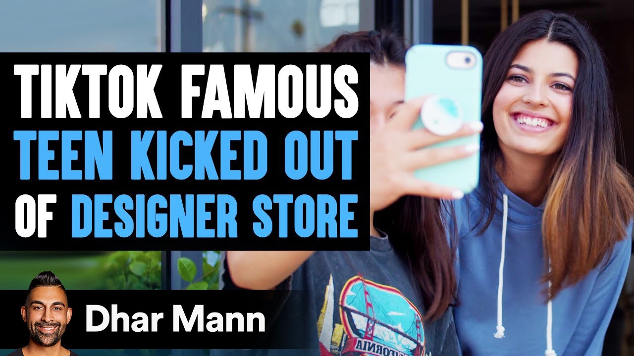 Teen influencer kicked out of a designer store 😳