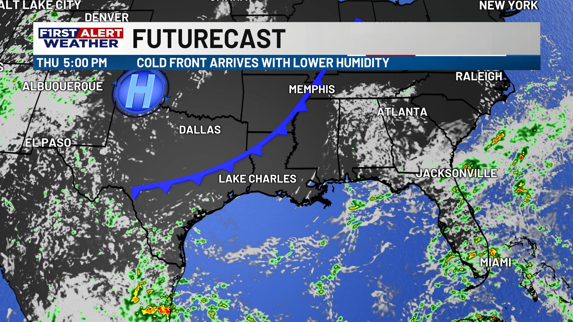 First Alert Forecast: Cold front arrives Thursday; with only a minor ...