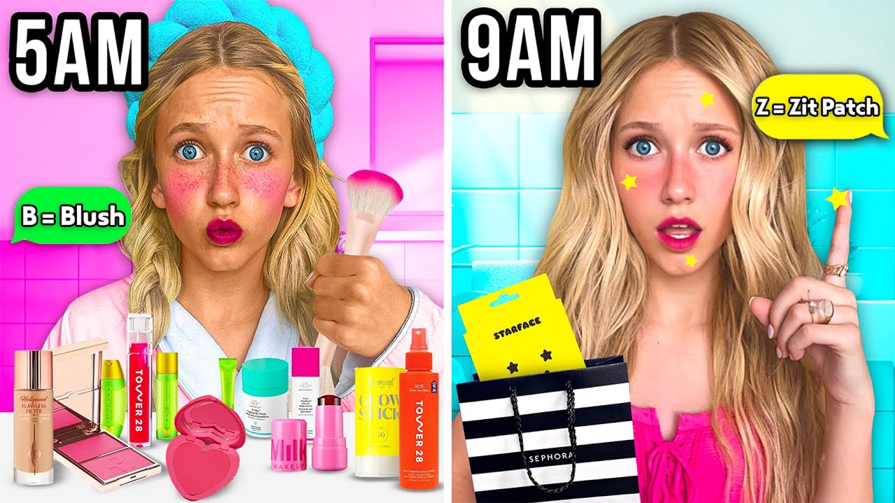 I tried my morning makeup routine in alphabetical order! 💄