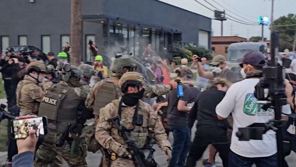 Woman captures video of pastor hit by ICE pepper balls, speaks out