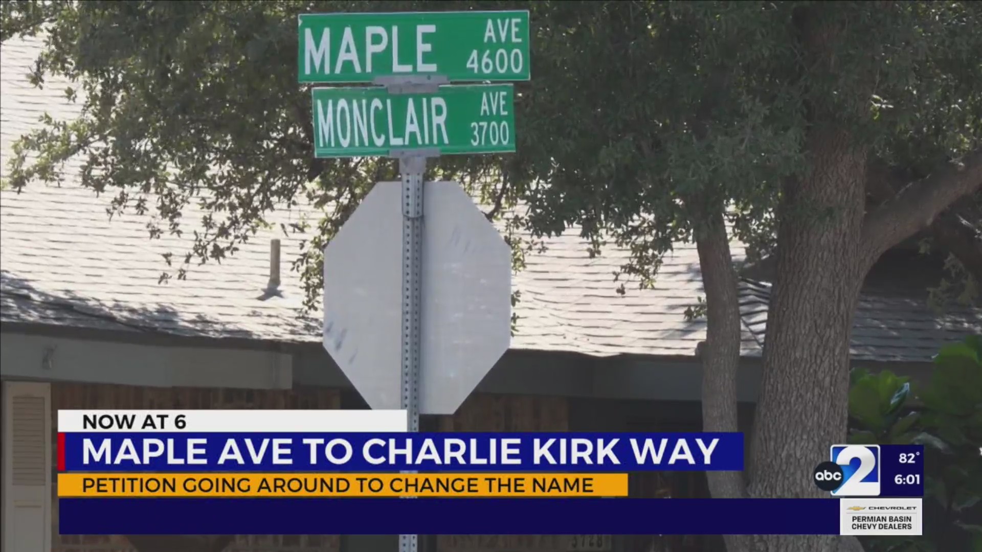 Petitions to rename Odessa Street for Charlie Kirk spark debate