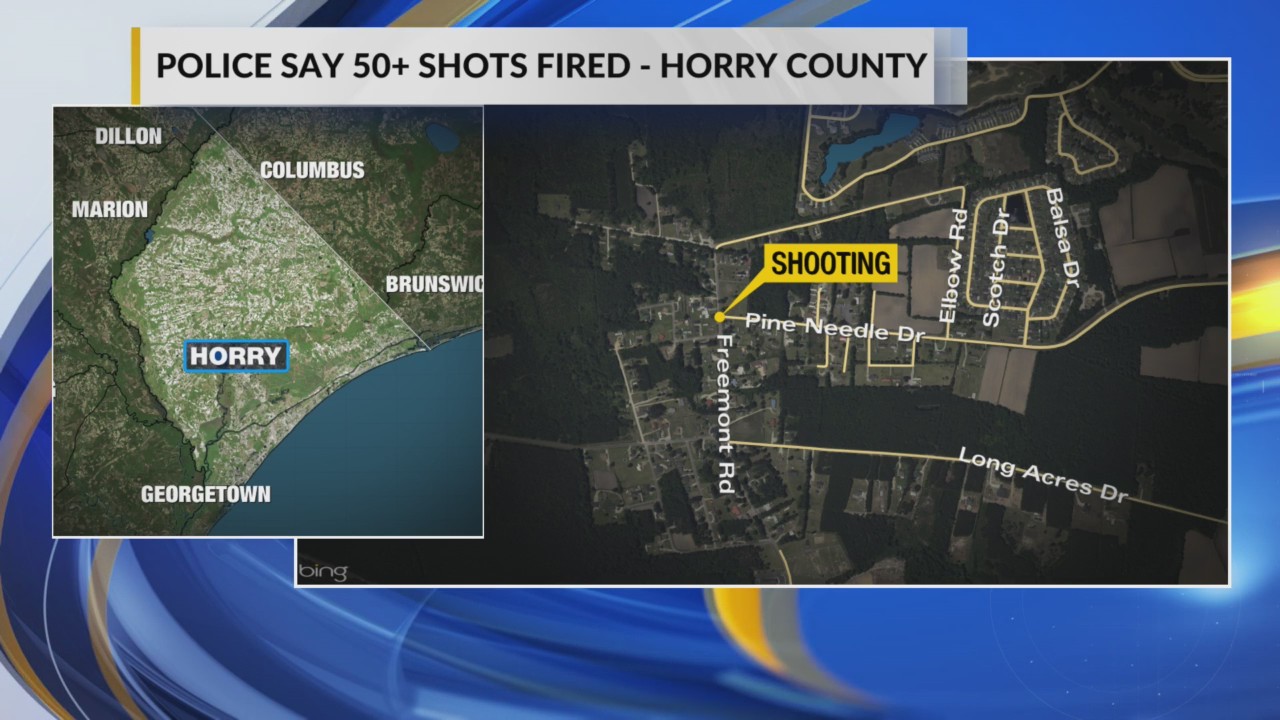 Horry County police investigate report of nearly 50 gunshots in Longs area