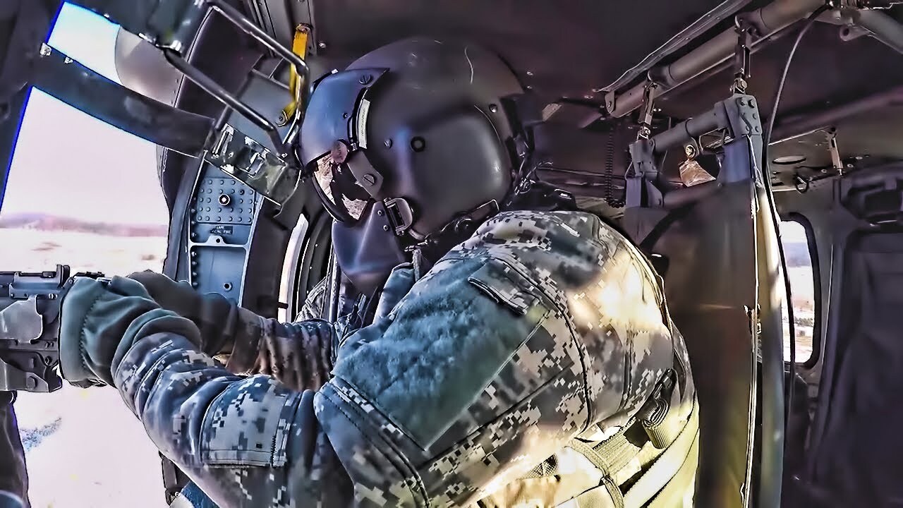 Blackhawk Helicopter Door Gunner • U.S. Army