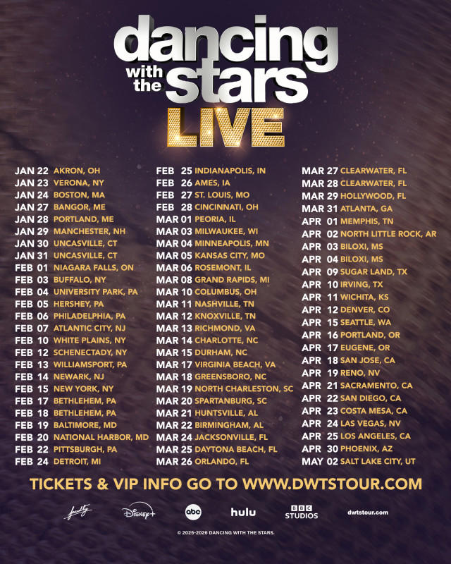 ‘Dancing with the Stars: Live’ 2026 tour: Cast, dates, how to get ...
