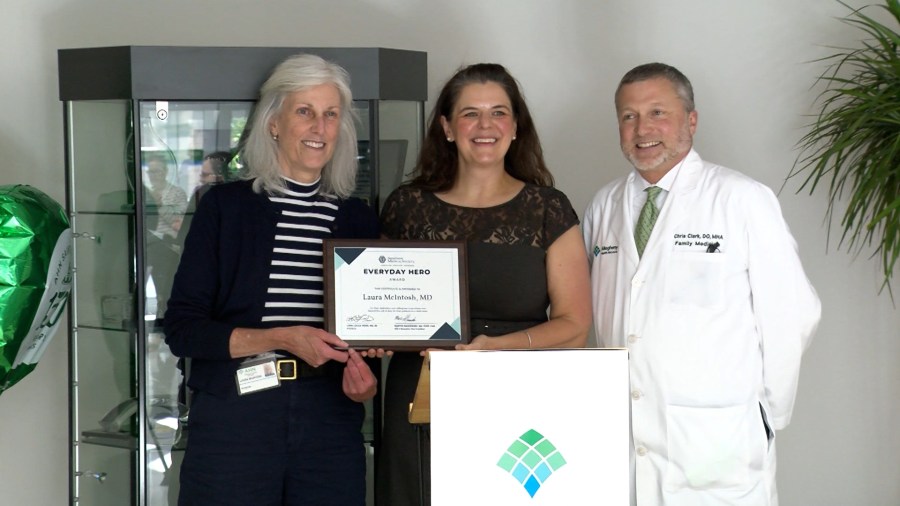 Dr. McIntosh honored as everyday hero by Pennsylvania Medical Society