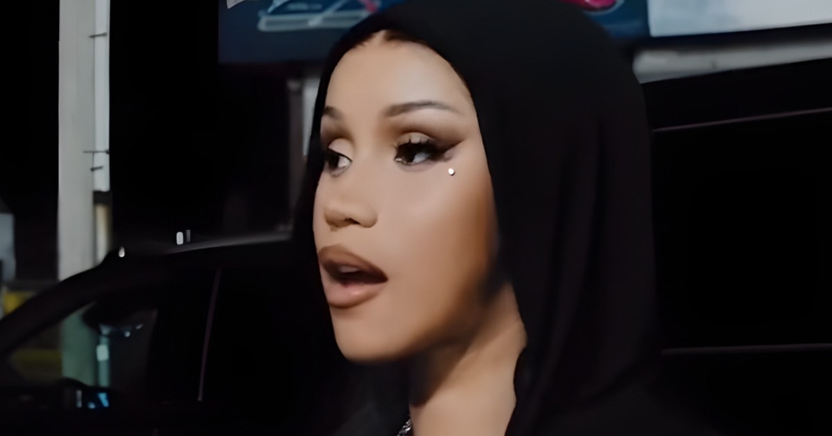 Cardi B Turns Heads in Backless Mini Dress