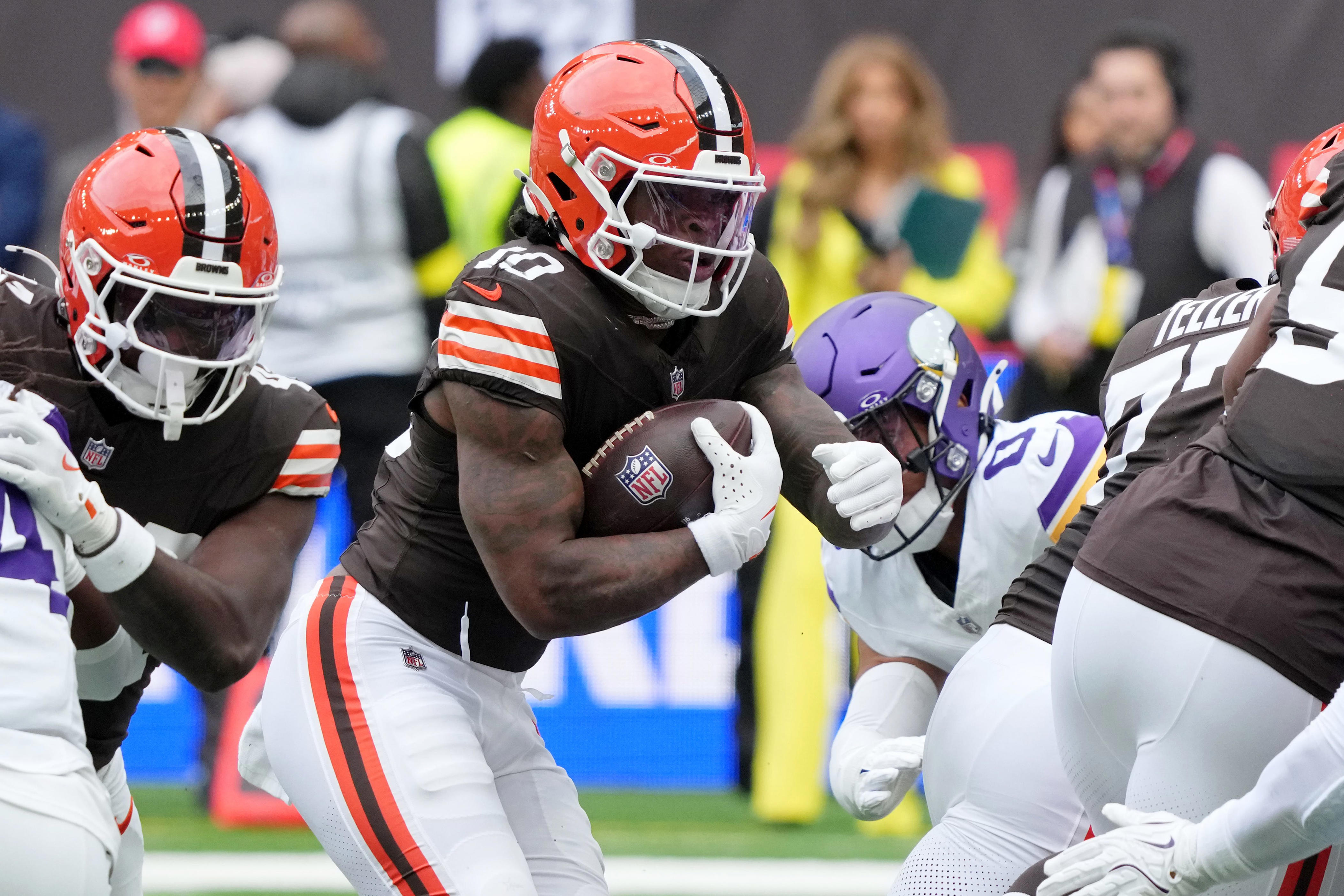 Browns RB Quinshon Judkins earns high praise from Mike Tomlin ahead of ...