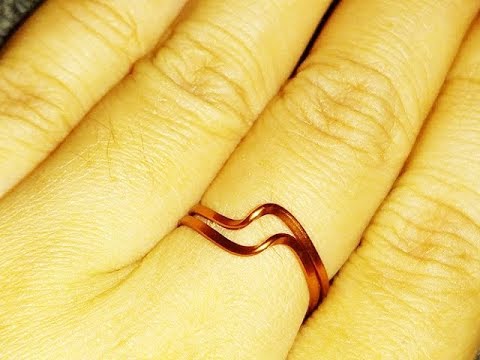 Simple double waves rings for beginners - Wire Wrapping Ideas 40