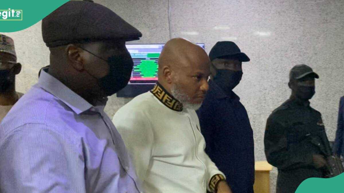 Drama as court adjourns trial of Nnamdi Kanu's hearing over NMA report