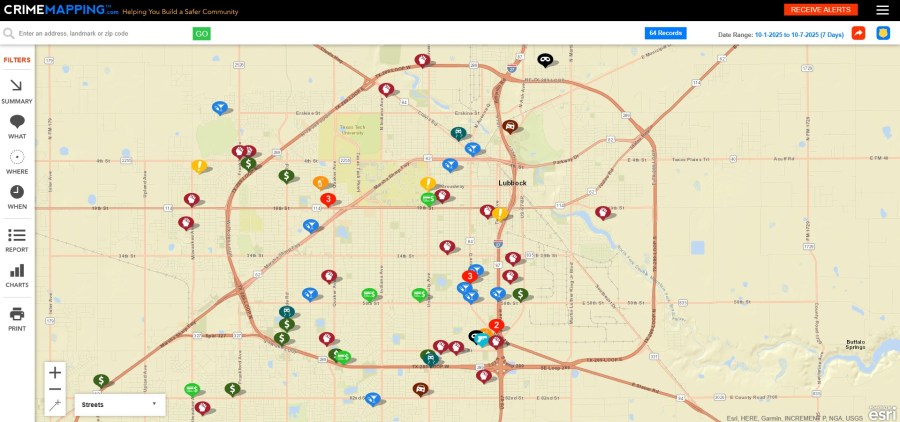 Lubbock police department relaunches crime map for public
