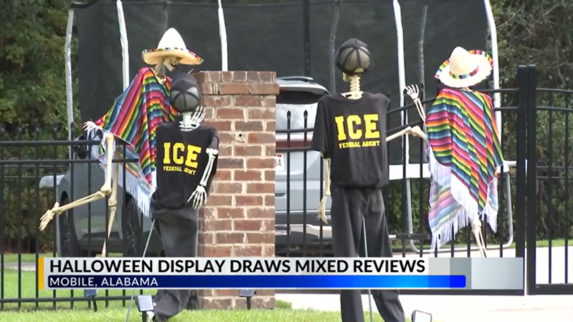ICE Halloween display at Alabama sheriff's house causes controversy ...