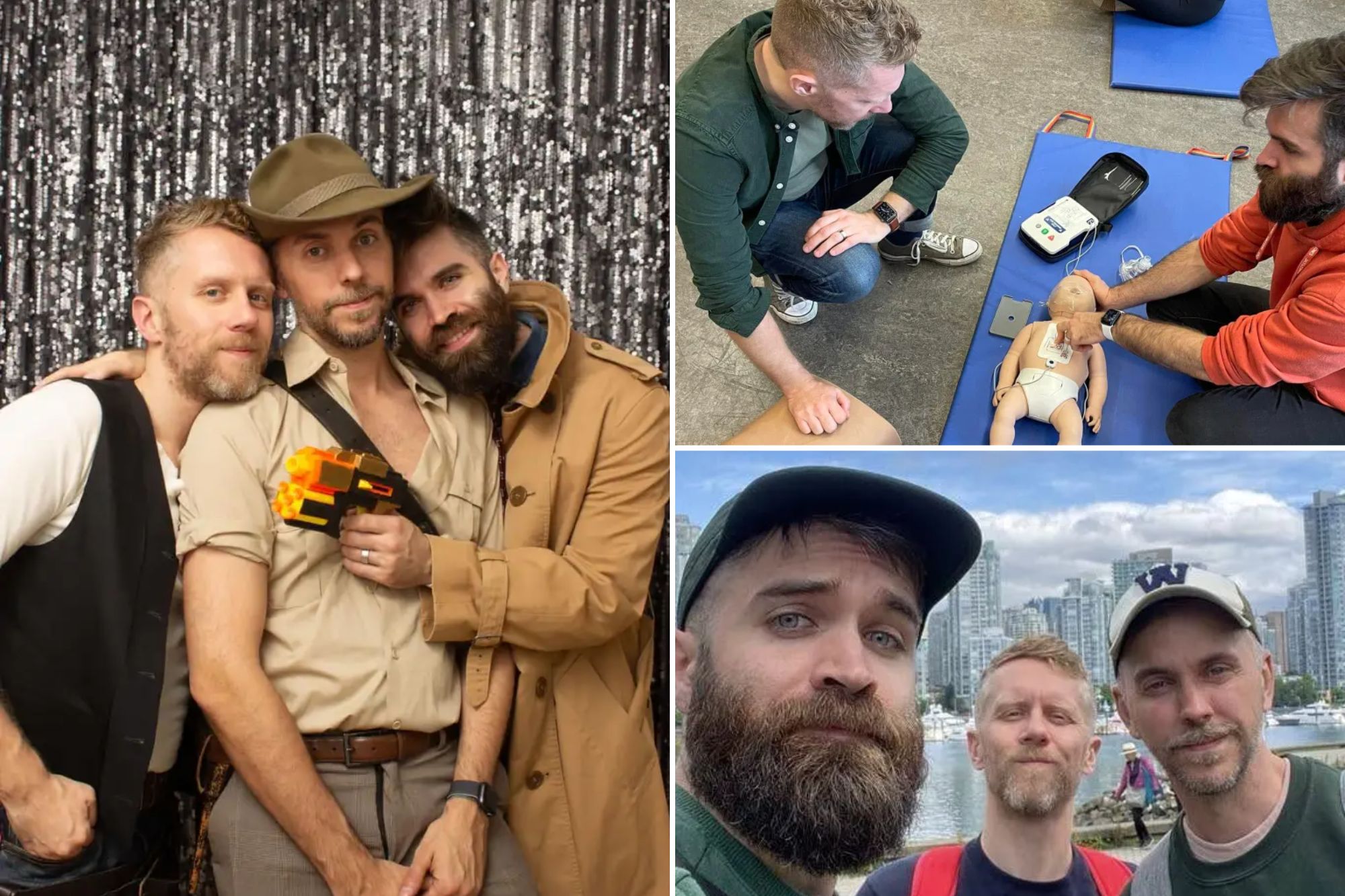 Gay throuple in Canada adopts 3-year-old girl, fights for parental rights for all three men