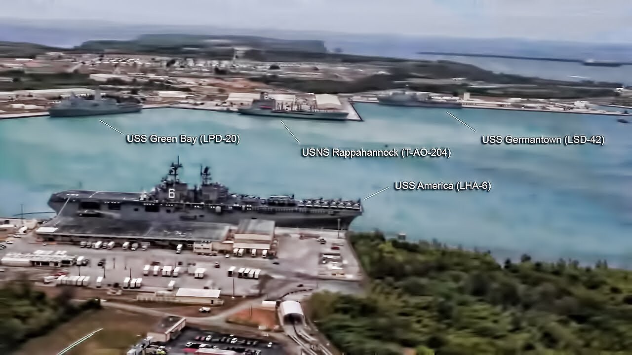 Aerial View Of U.S. Naval Base Guam (MAR 2020)