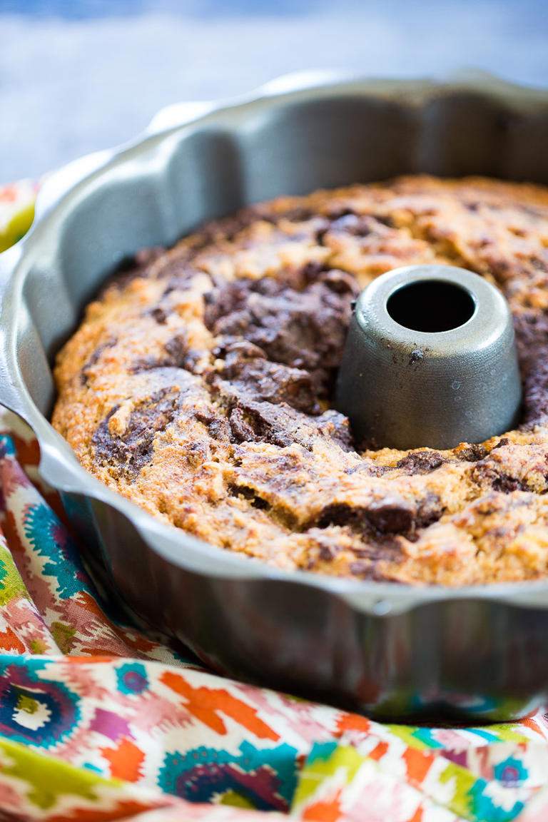Marbled Chocolate Banana Bread (Healthy & Easy Recipe)