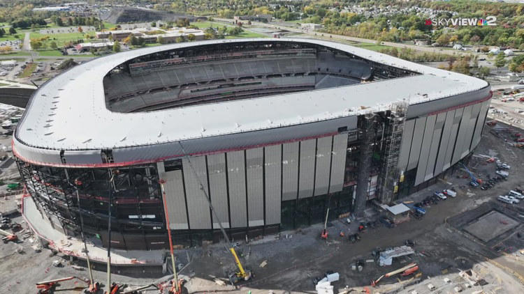 Bills stadium construction falls 12% behind schedule, according to new ...