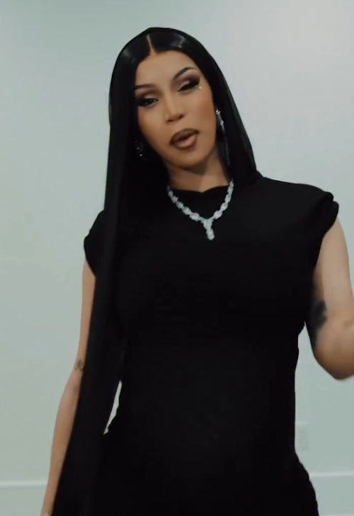 Cardi B Turns Heads in Backless Mini Dress
