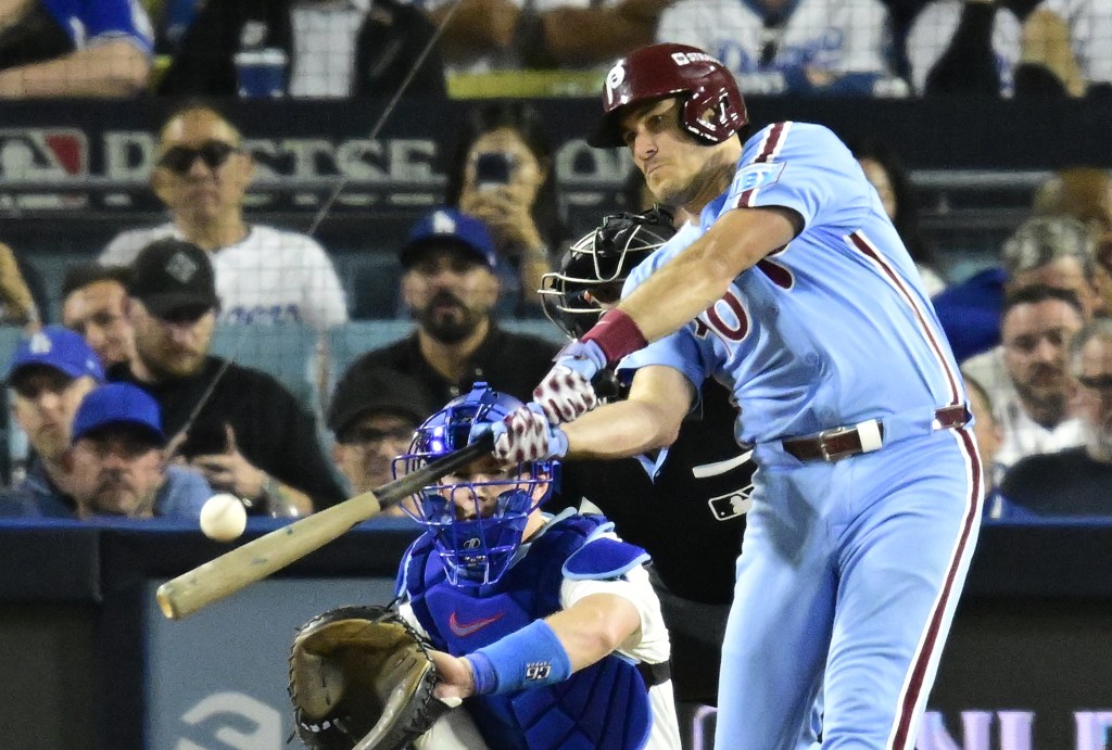 Kyle Schwarber busts out with two-homer night as Phillies rip Dodgers ...