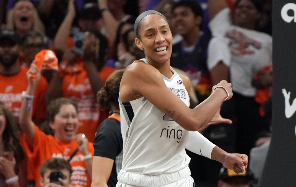 A’ja Wilson’s bucket in closing seconds propel Aces to 3-0 lead in WNBA ...
