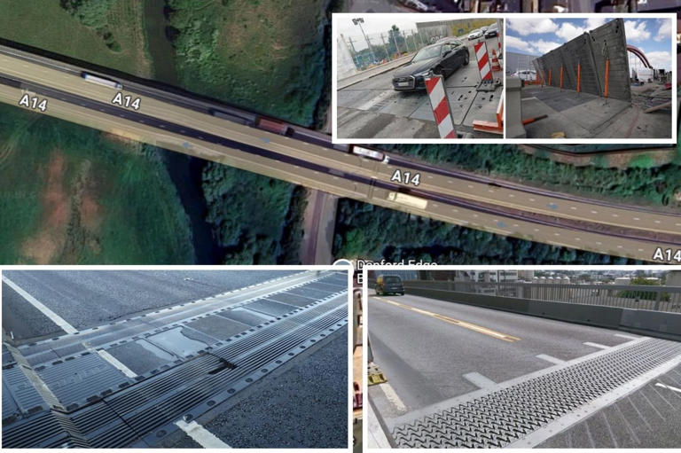 Full closure of eastbound A14 Thrapston bridge for repairs starts this ...