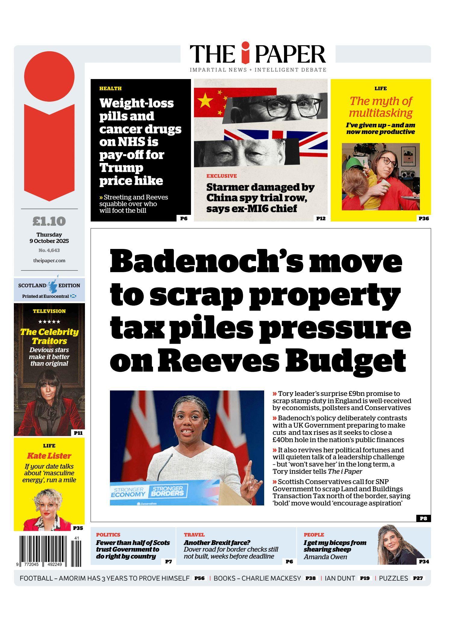 Scotland's papers: Maddie anguish and private school intake drop