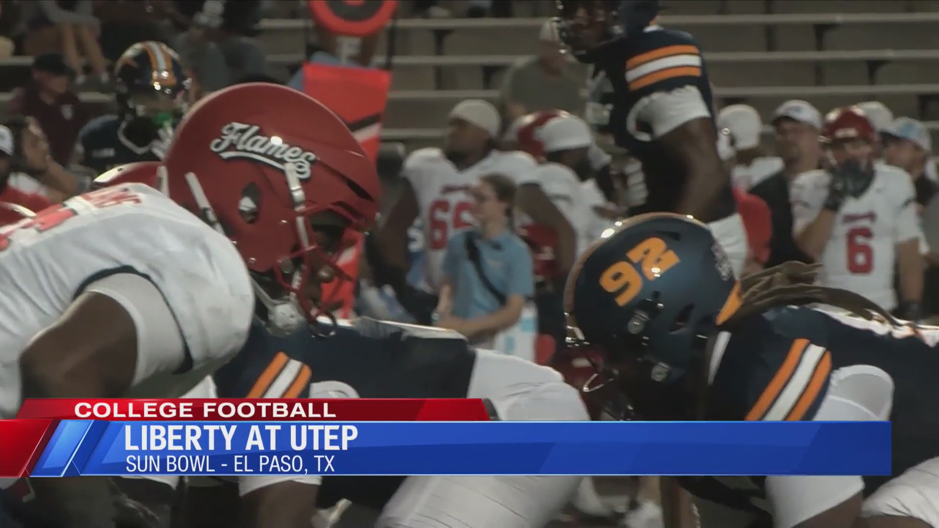 Liberty Flames win in Conference USA mid-week football at UTEP