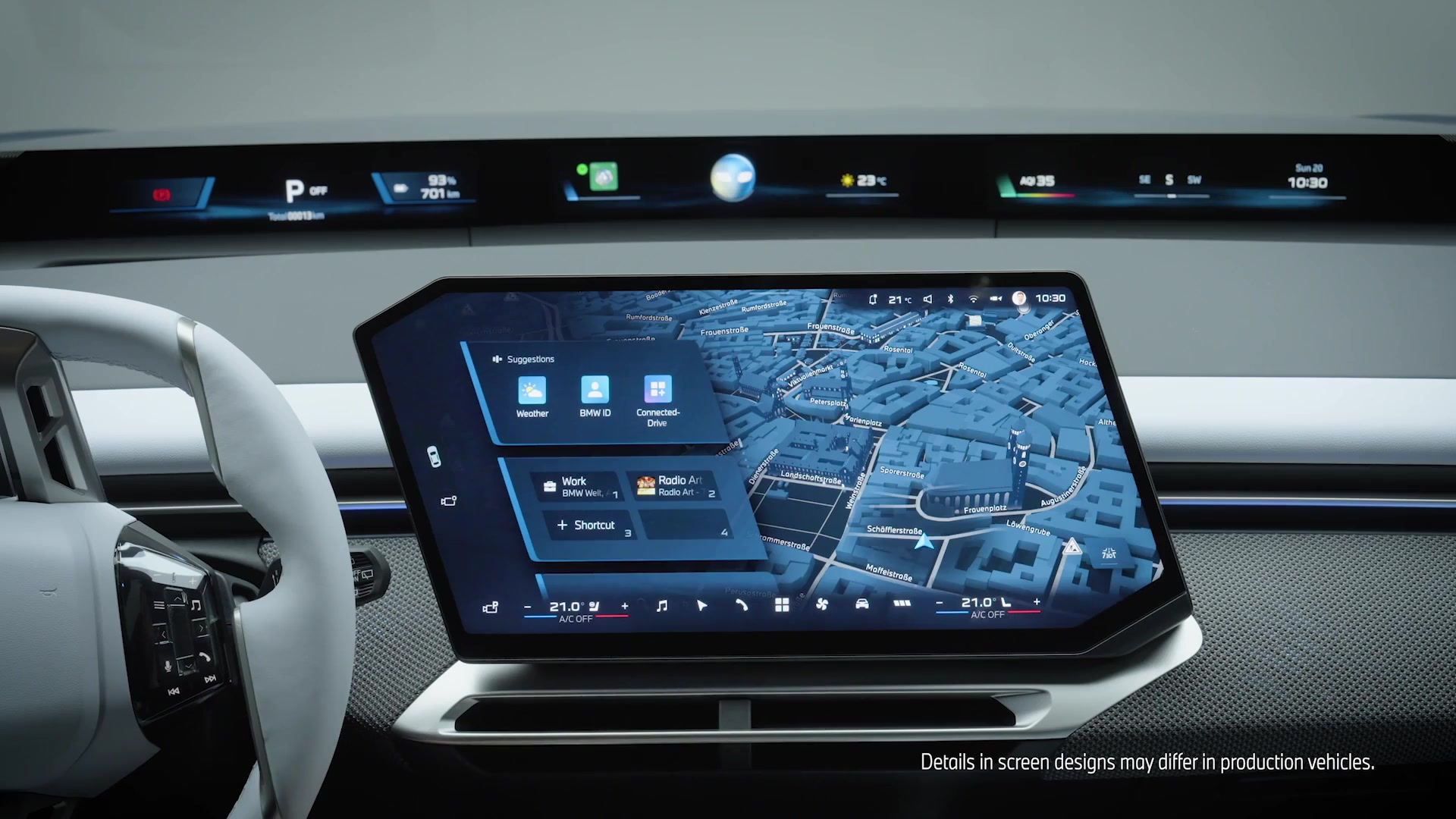 The new BMW iX3 50 xDrive - BMW Panoramic Vision Widget Configuration